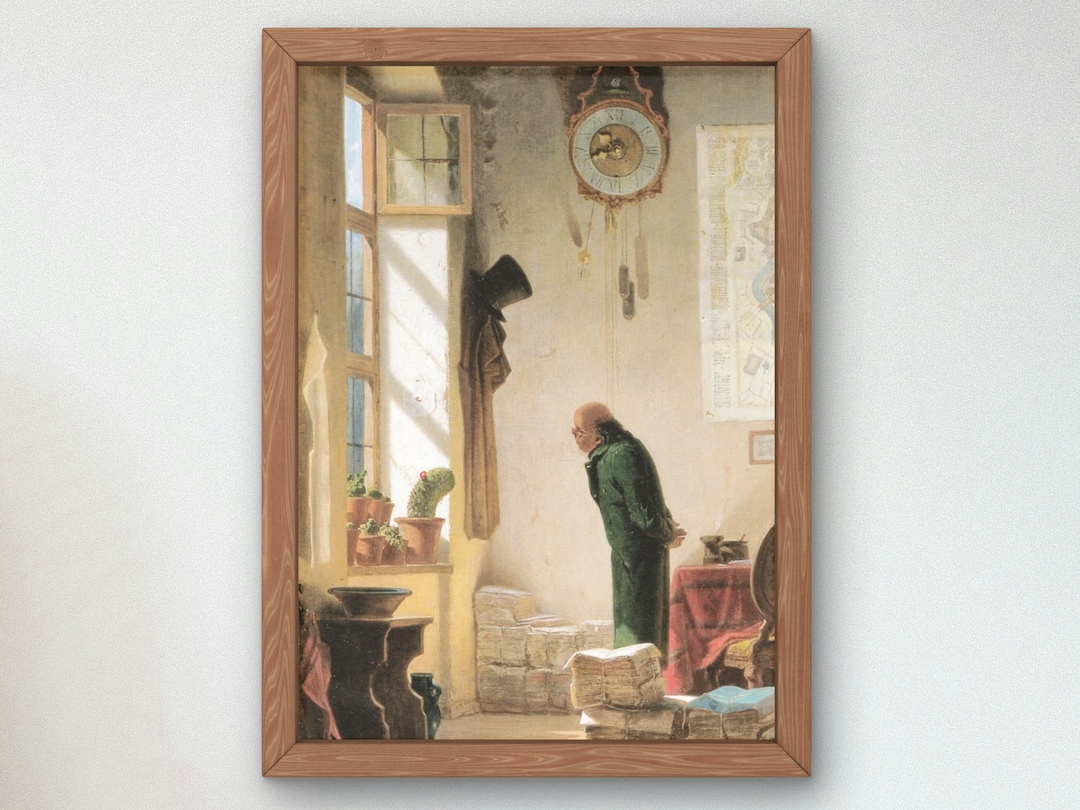 Art Print the Cactus Lover by Carl Spitzweg 1850, Museum Quality ...