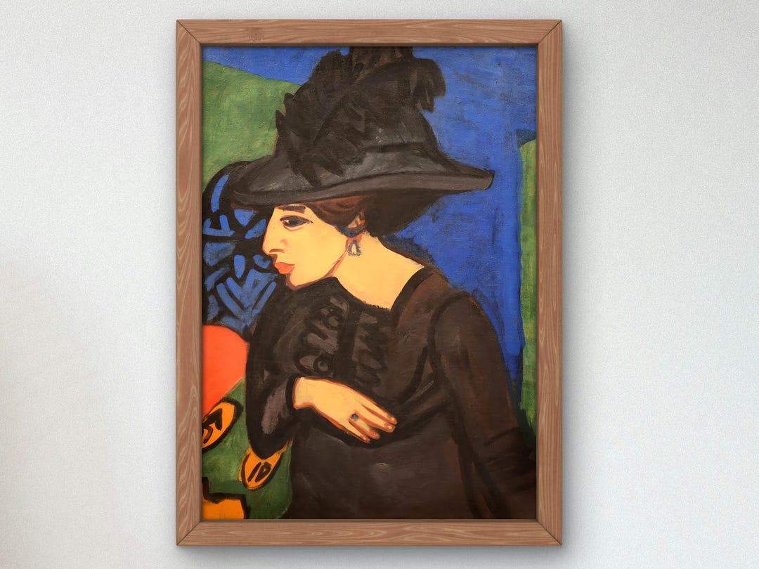 Dodo With a Big Feather Hat by Ernst Ludwig Kirchner 1927, Museum ...