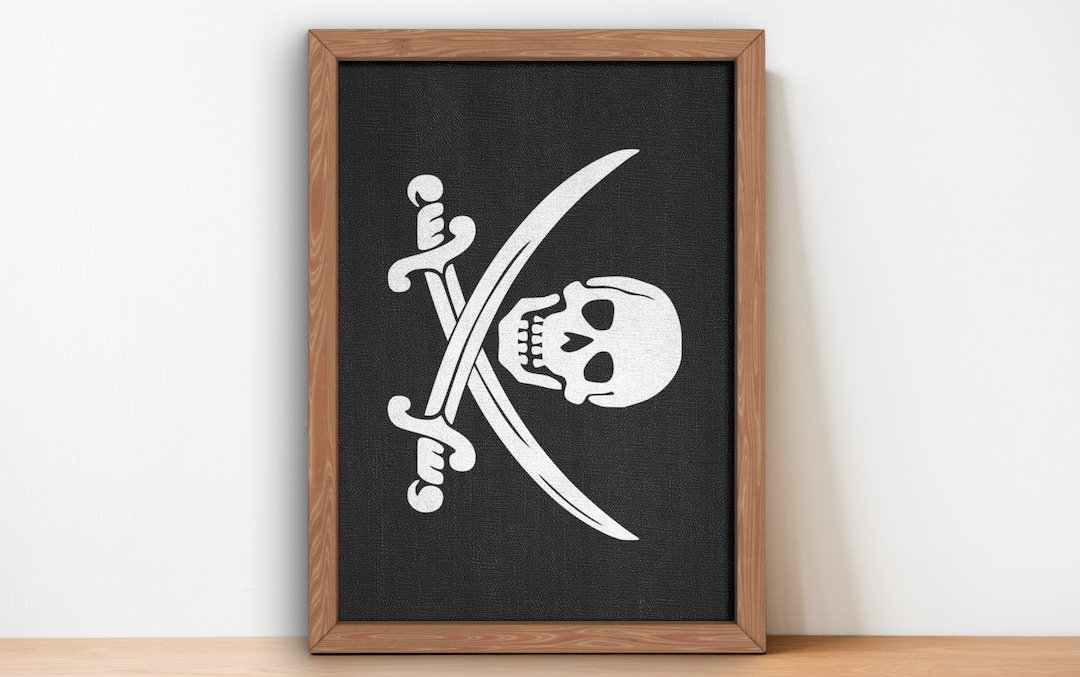 Pirate Flag John calico Jack Rackham Poster Wall Art Prints Pirates ...