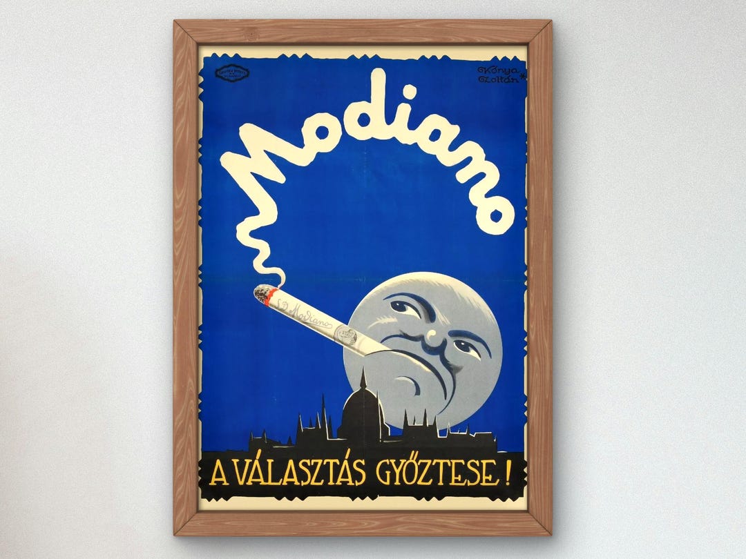 Modiano Vintage Cigarette Ads, Museum Quality Print, Publicity Artwork ...