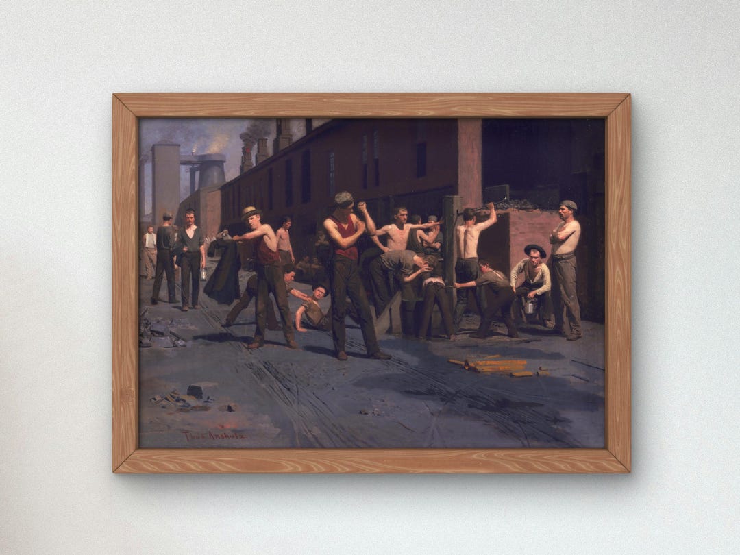 The Ironworkers' Noontime by Thomas Pollock Anshutz 1880, Museum ...