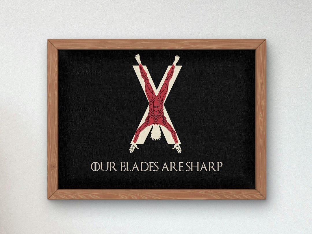 Bolton House Flag Game of Thrones Poster, Museum Quality Wall Art Print ...