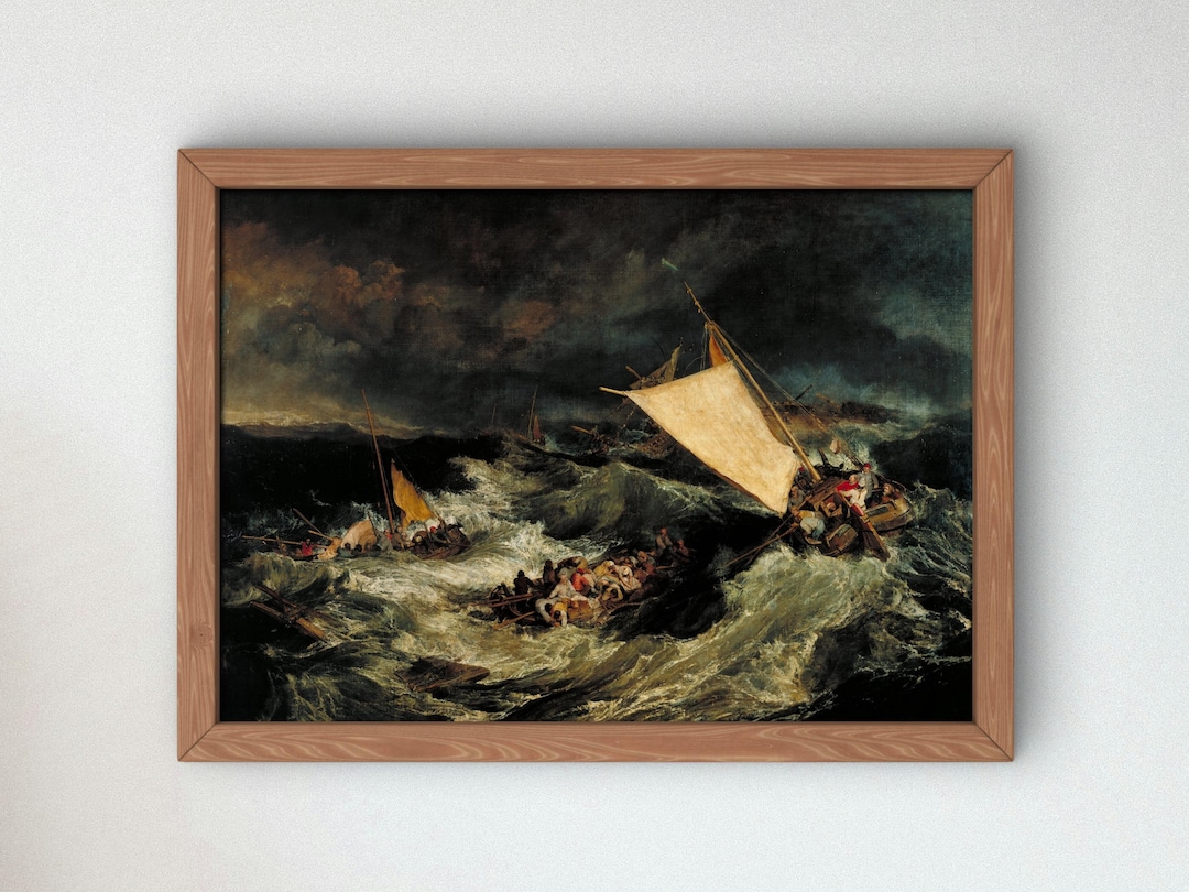 The Shipwreck by Joseph Mallord William Turner 1805, Wall Art Print ...