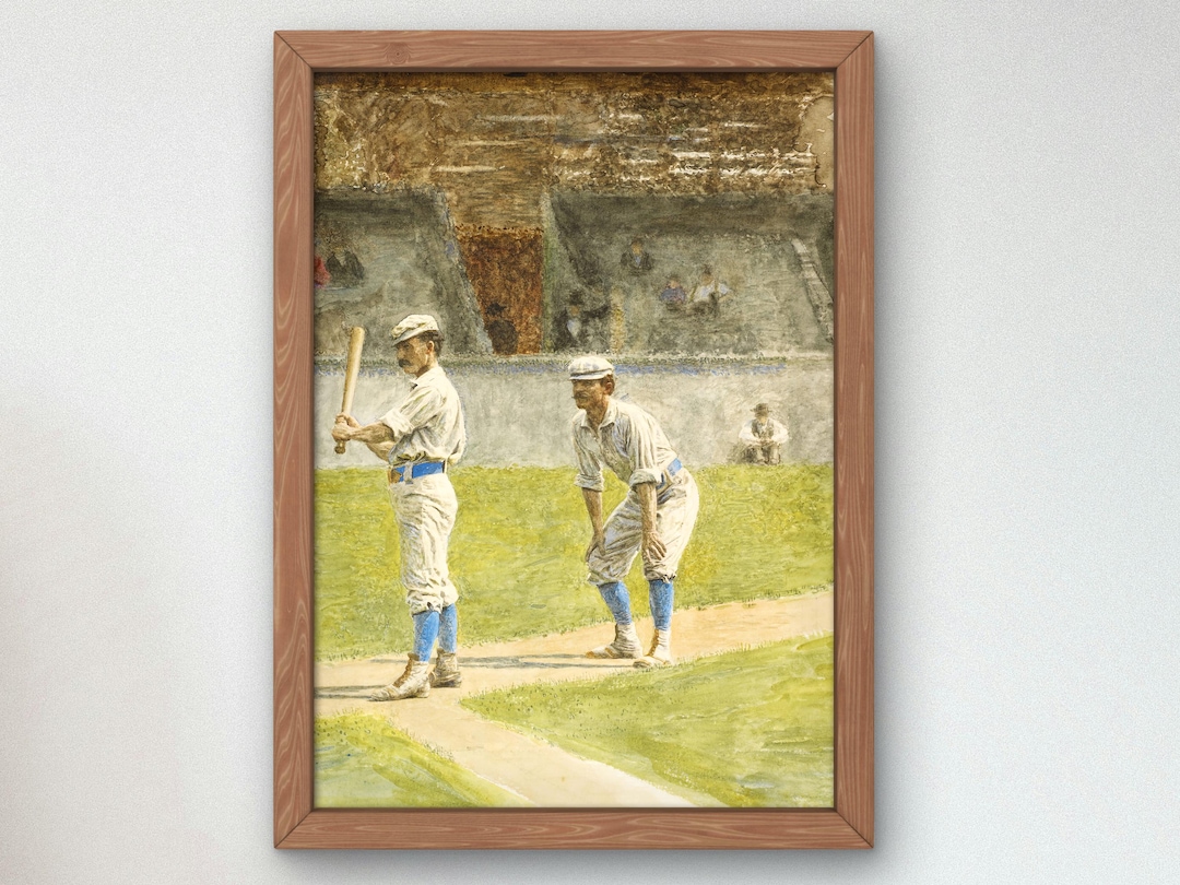 Baseball Players Practicing by Thomas Eakins 1875, Museum Quality Print ...