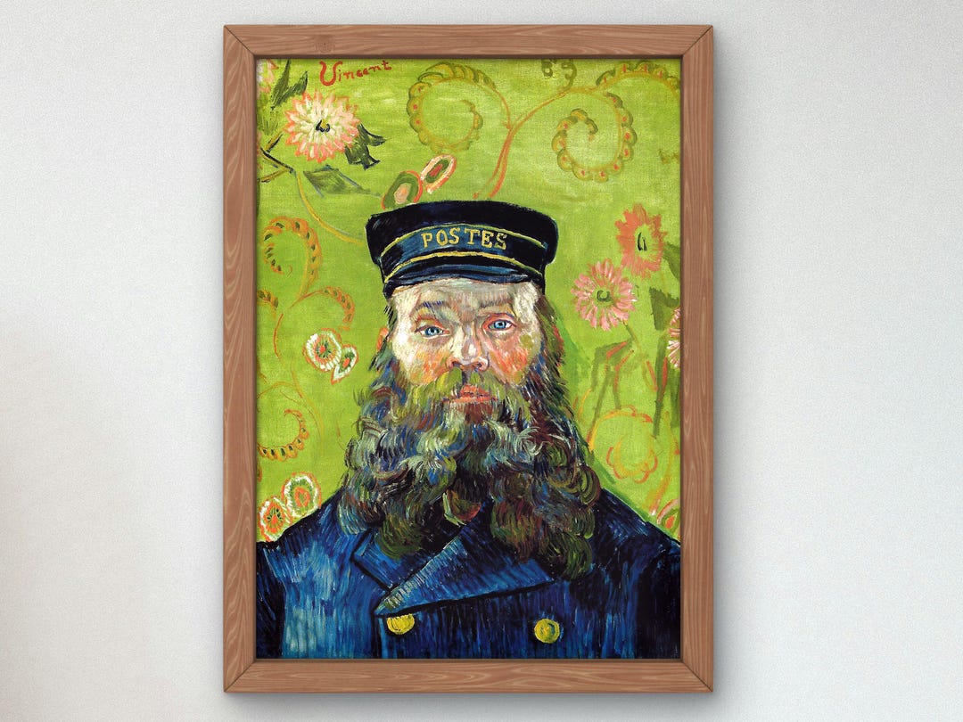 The Postman by Vincent Van Gogh 1889 Art Print Poster, Museum Quality ...