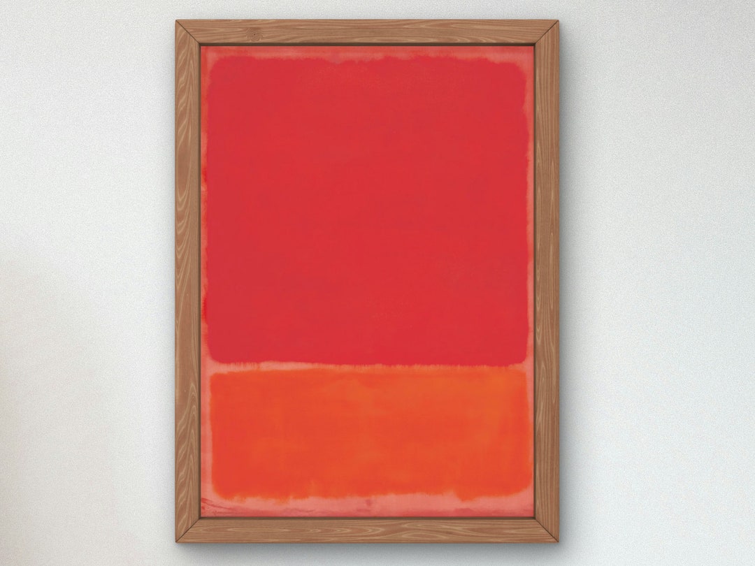 Mark Rothko RED, Modern Art, Museum Quality Oil Painting Print Home ...