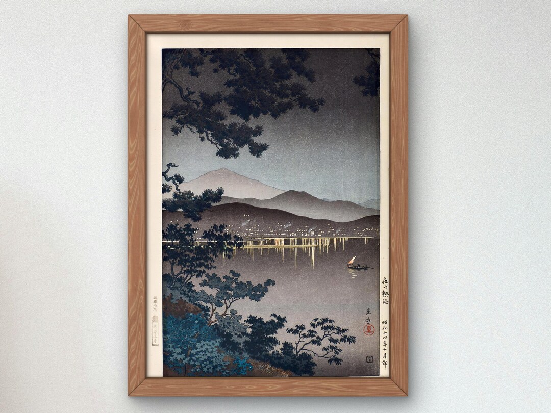 Evening at Atami by Tsuchiya Koitsu 1940 Art Print, Museum Quality Oil ...