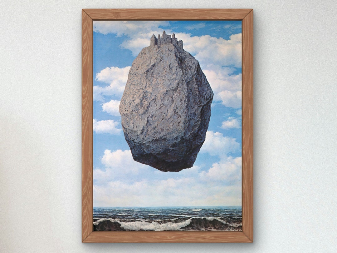 Art Print the Castle of the Pyrenees by René Magritte 1959, Museum ...