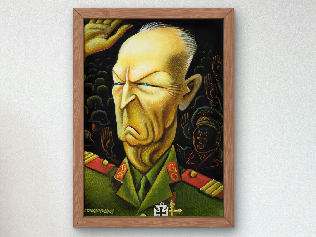 Caricature of Romanian Dictator Ion Antonescu by Miguel Covarrubias ...