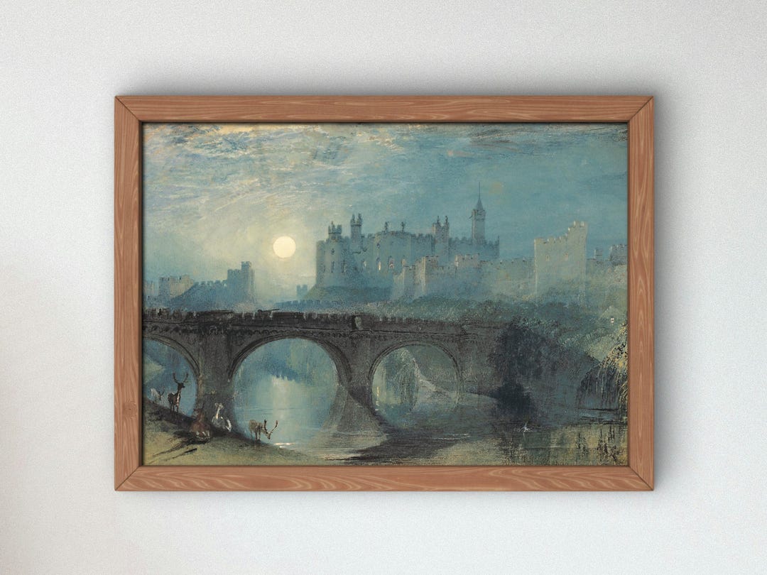 Alnwick Castle by Joseph Mallord William Turner 1829, Wall Art Print ...