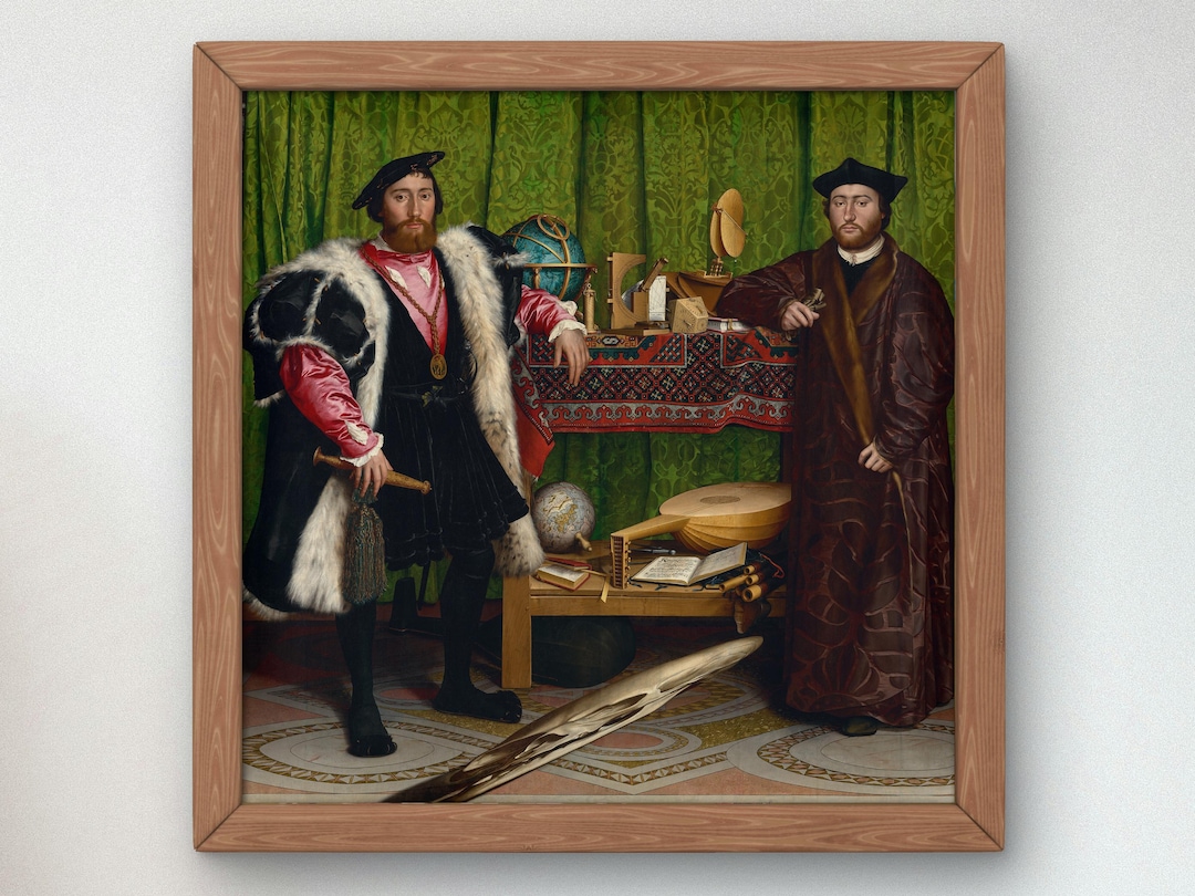 The Ambassadors by Hans Holbein the Younger 1533, Museum Quality Print ...