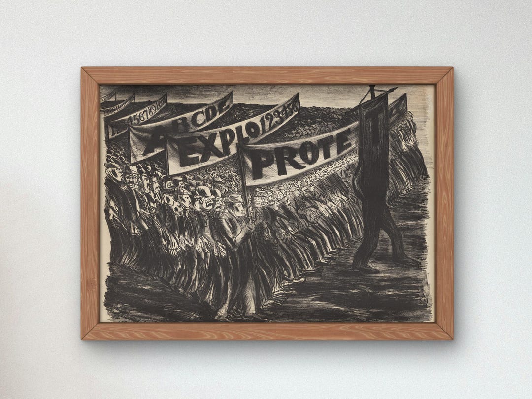 Manifestacion by José Clemente Orozco 1934, Museum Quality Print ...