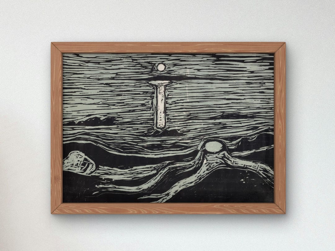 Seascape by Edvard Munch 1897, Museum Quality Oil Painting Print ...