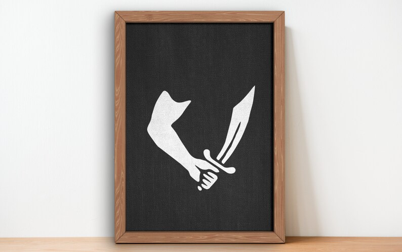 Pirate Flag Thomas Tew Poster Wall Art Prints Pirates Vintage Flag - Etsy