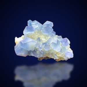 Natural Blue Color Celestine Cluster, Celestine Bunch, Fine Mineral ...