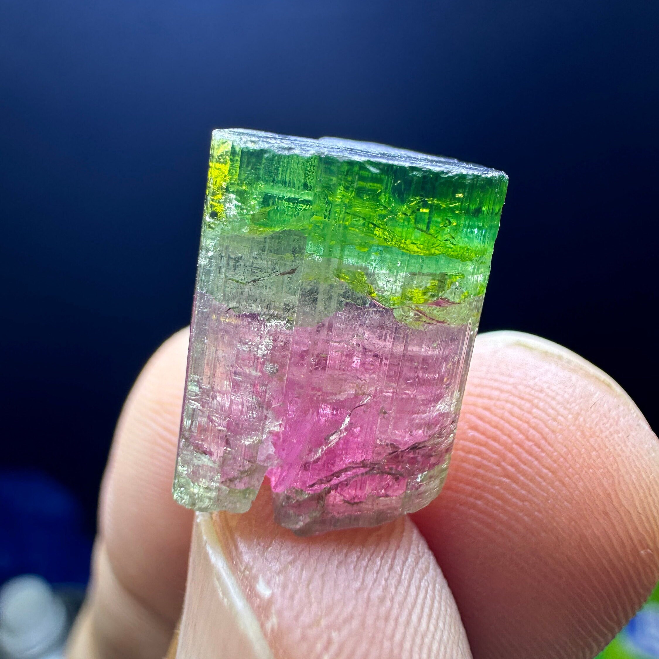Watermelon Tourmaline Crystal, Natural Pink Green Tourmaline Crystal ...