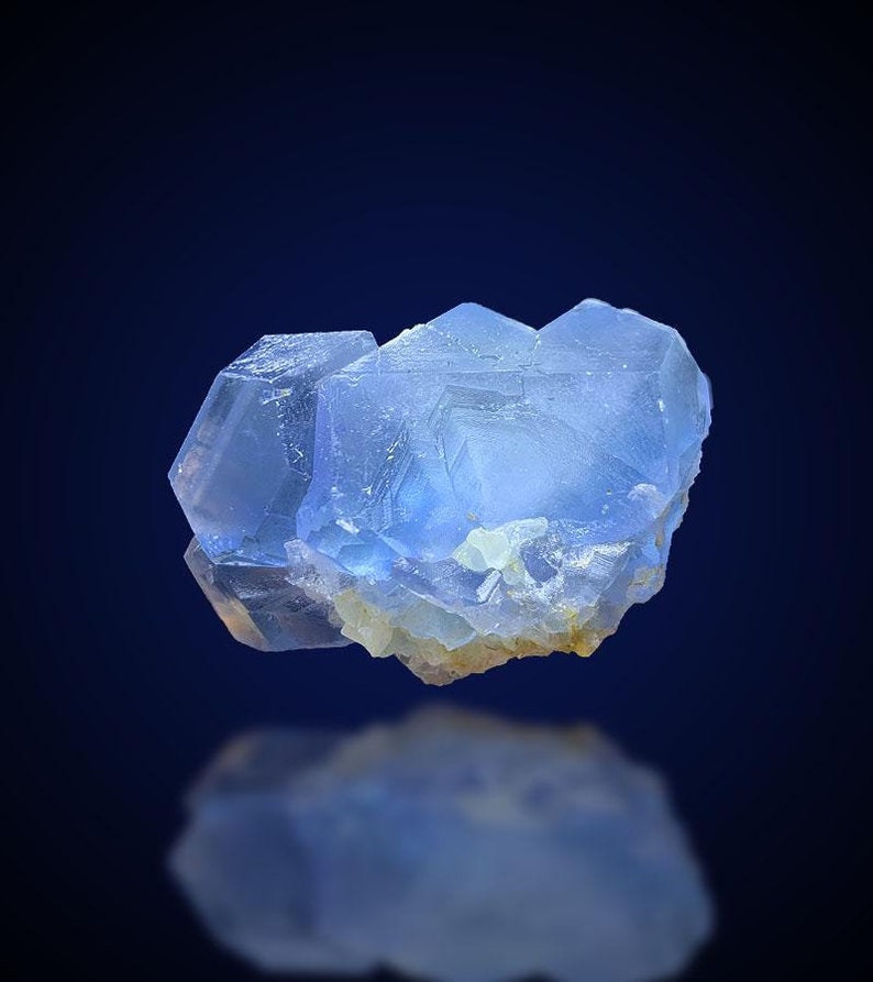 Natural Blue Color Celestine Cluster Specimen From Badakshan Mine ...