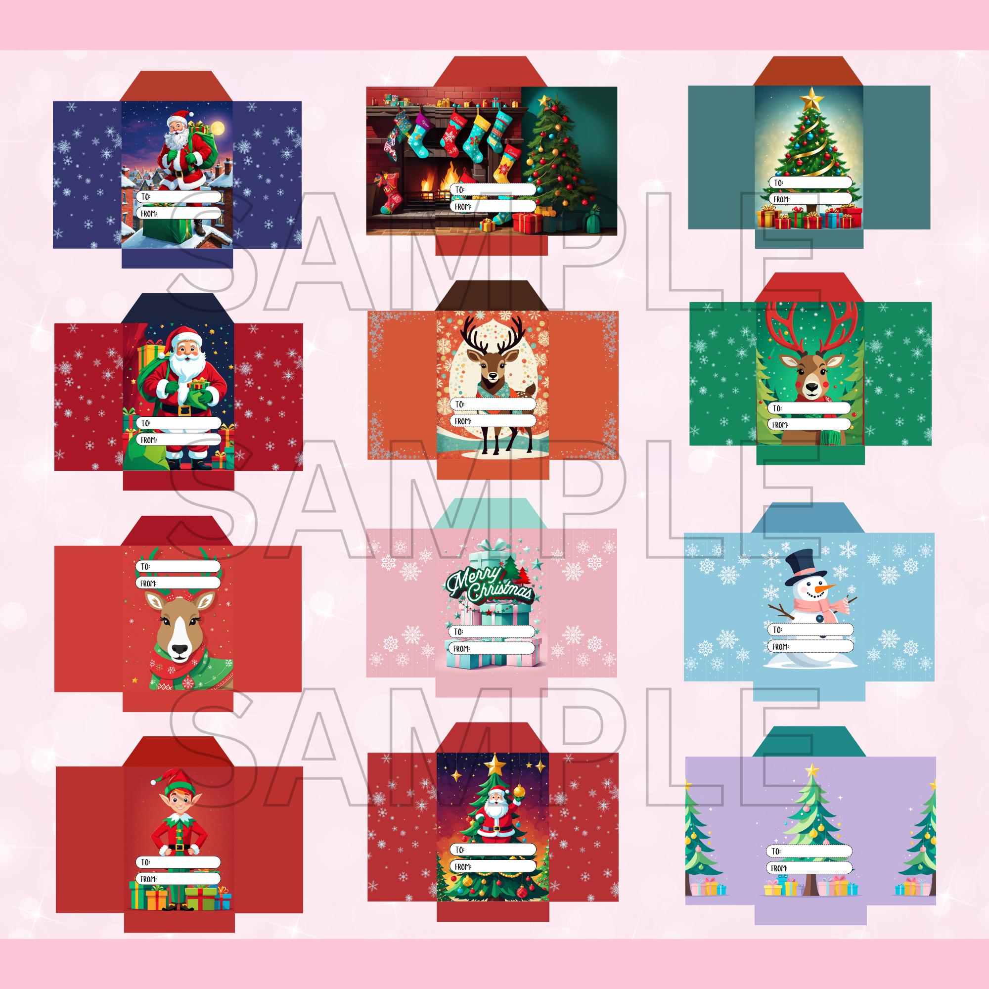 Christmas Money Envelope, Cash Gift Envelope, Christmas Money Cards ...