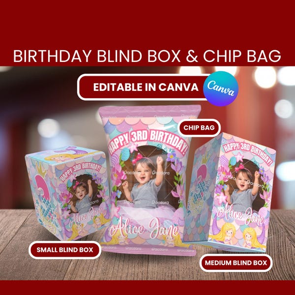 Blind Bag Template - Etsy