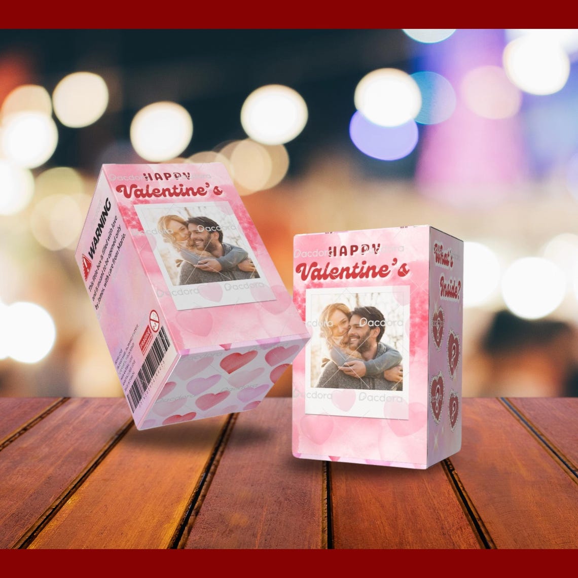 EDITABLE Valentine Blind Box Template, Canva Templates, Canva Editable ...