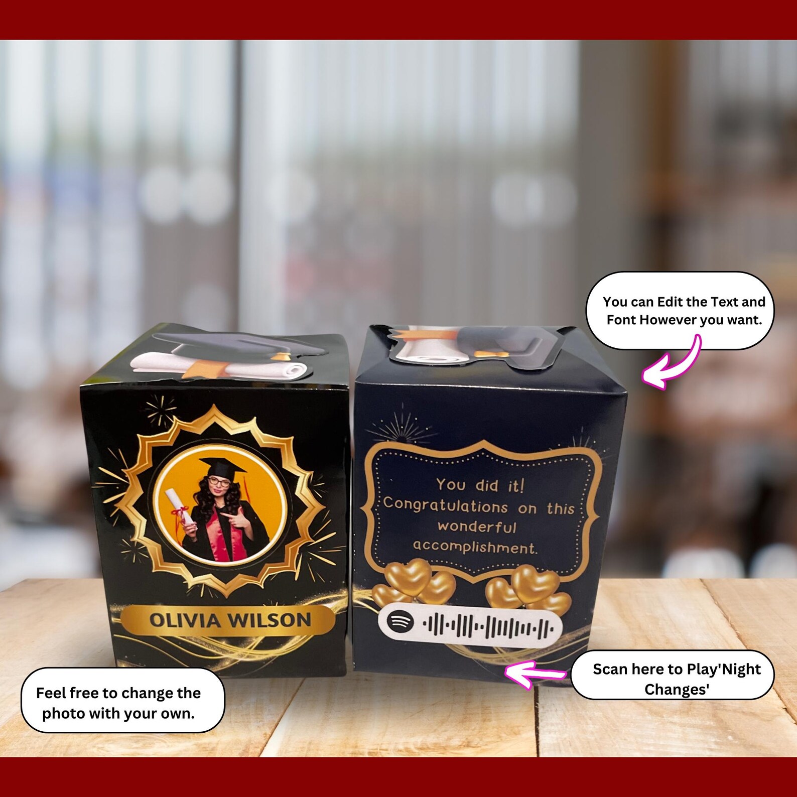 CUSTOM Graduation Blind Box, Graduation Blind Box Template, Printable ...