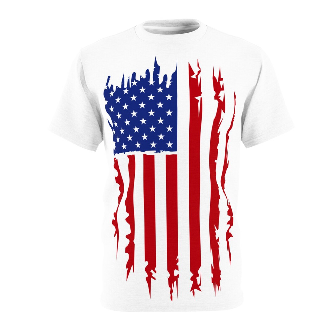 American Flag T-shirt - Etsy