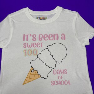 100th Day of School DIY Ice Cream Cone Shirt Kit, 100th Day of School ...