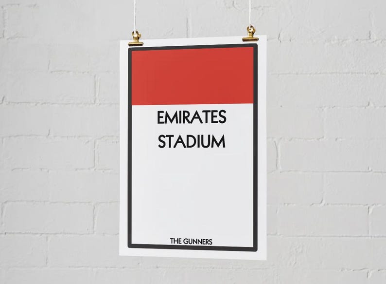 Arsenal Printable Monopoly-style Football Poster – Arsenal | English ...