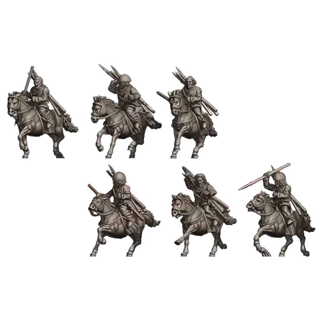 Medieval Miniatures 15mm Scale Javelin Cavalry 3D Printed Historical ...
