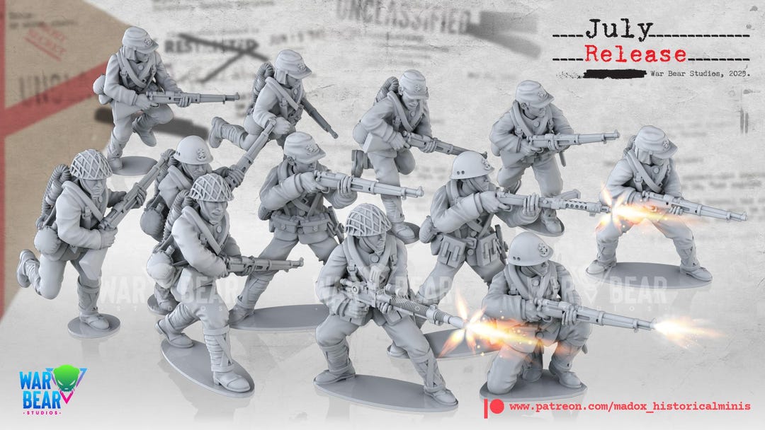 28mm WW2 Japanese Special Naval Landing Force 3D Printed, Historical ...