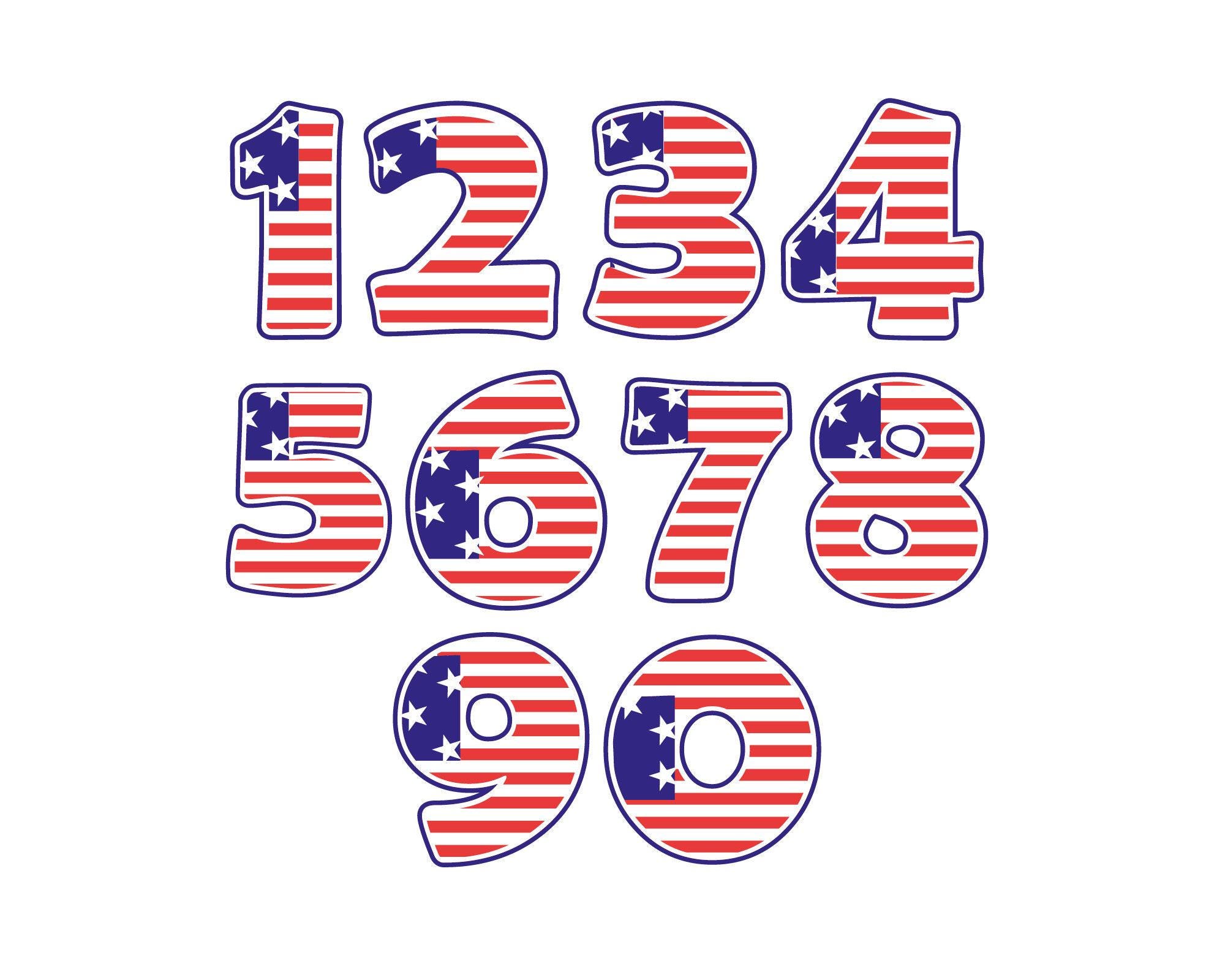 USA Font Svg, USA Alphabet Svg, USA Font, Usa Flag Font, Usa Flag Svg ...