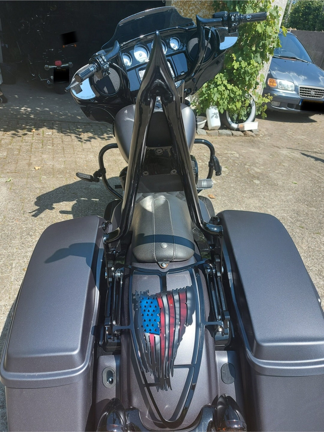 Harley Davidson Accessory American Tattered Flag Motorcycle Accessories ...