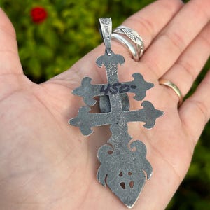 Isleta Cross Oxidized Sterling Silver Navajo Handmade Pendant - Etsy