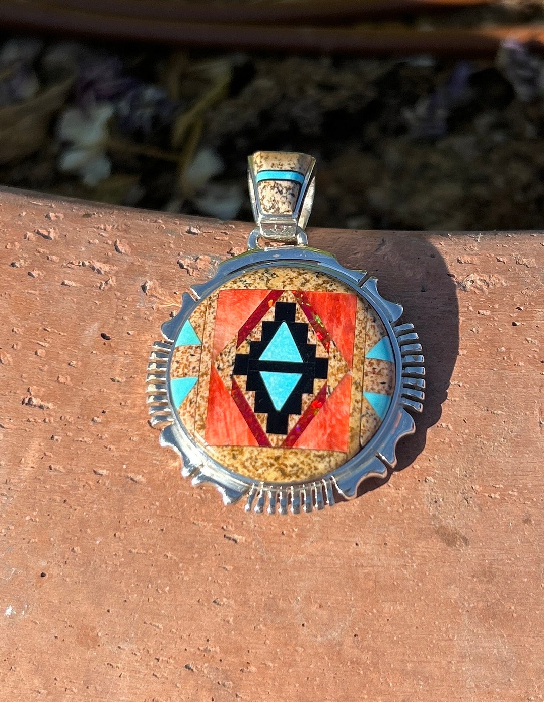 Sleeping Beauty Turquoise Fire Opal + Picture Jasper + Red Spiny Oyster ...