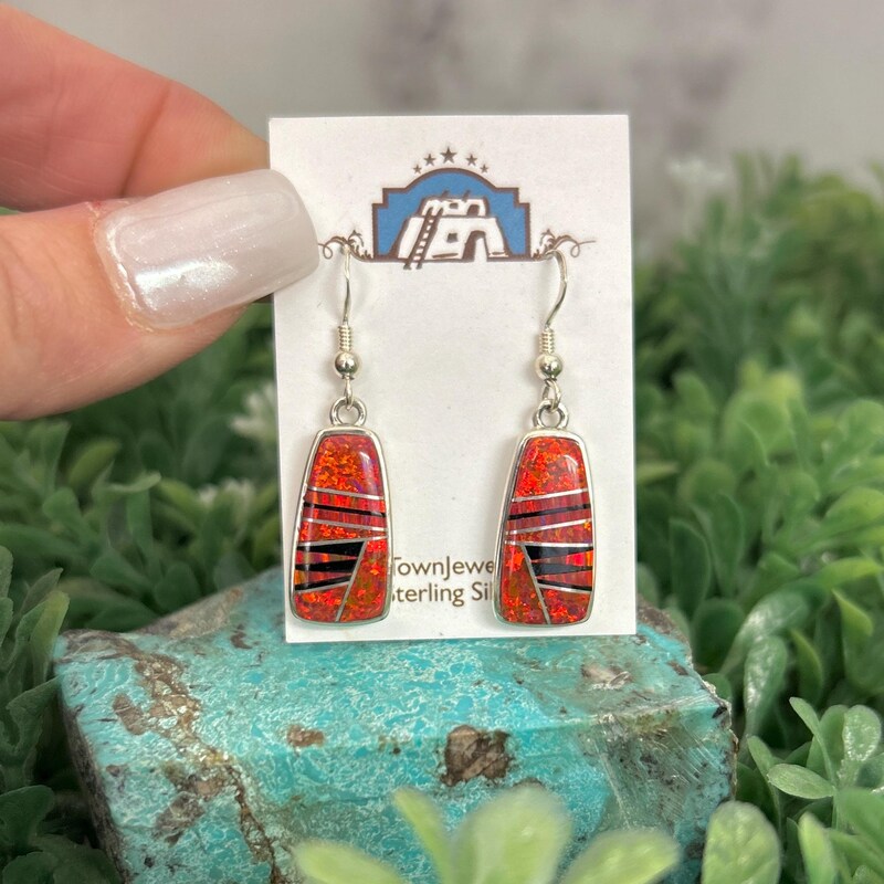 Native Inlay Earring - Etsy