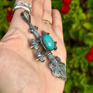 Isleta Cross Oxidized Sterling Silver Navajo Handmade Pendant - Etsy