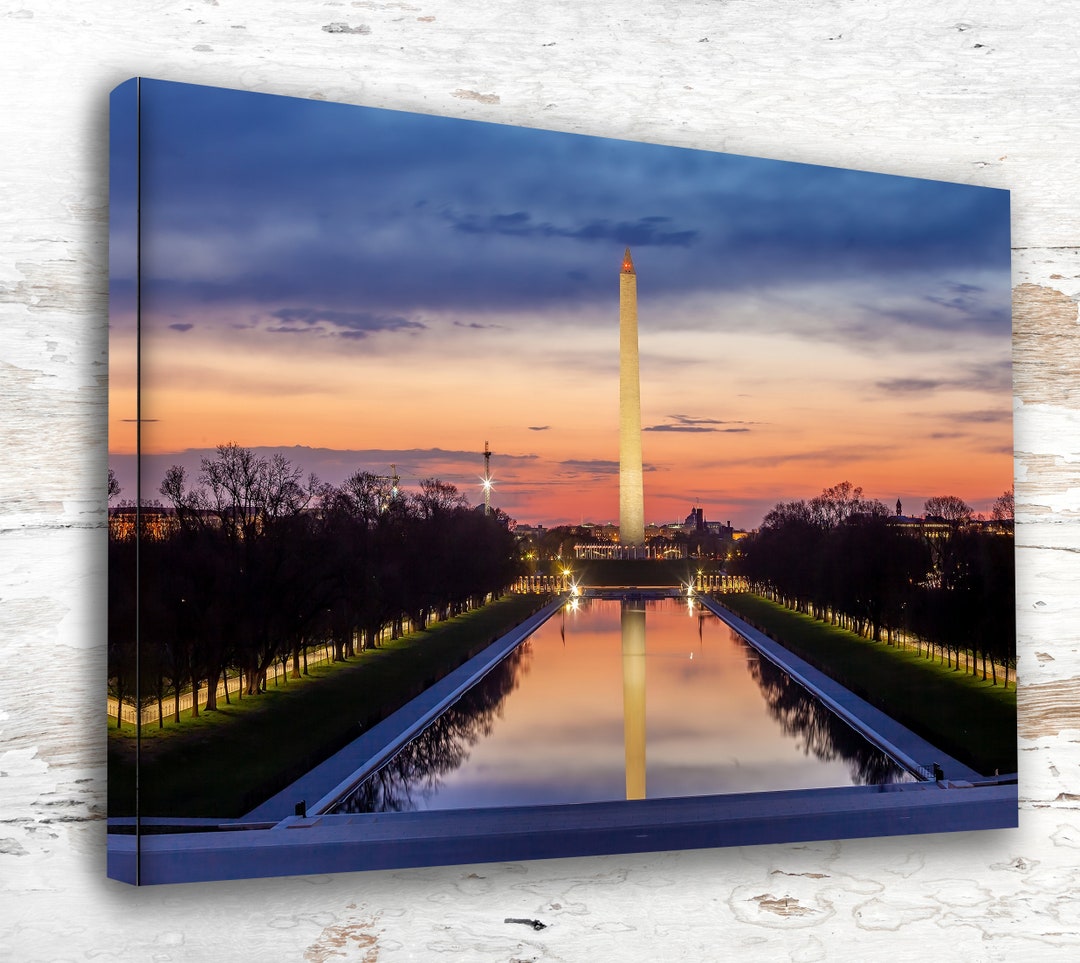 Washington DC Custom Printed Canvas, Washington DC Skyline Canvas ...