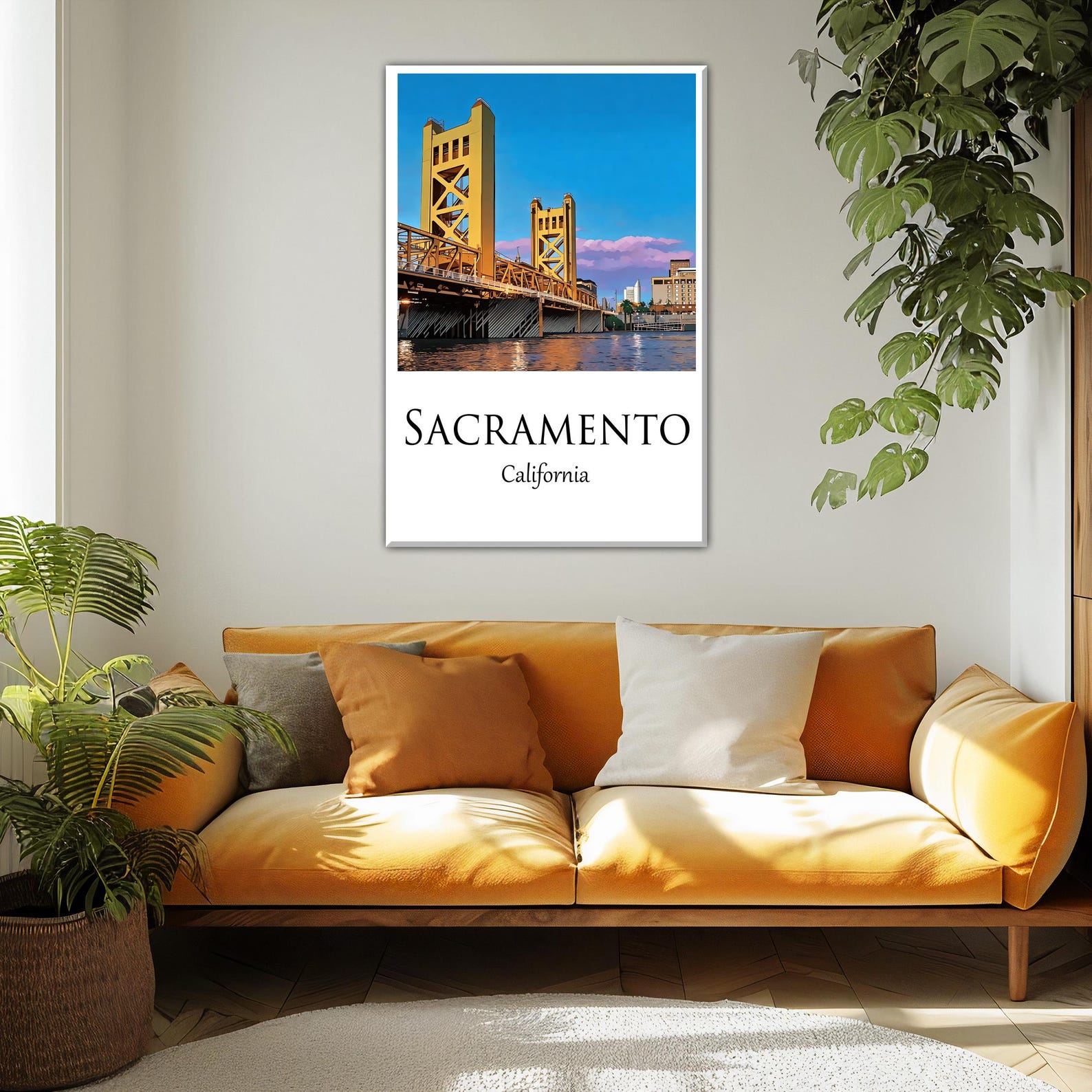Sacramento Canvas, Sacramento Print, Sacramento Wall Art Sacramento ...