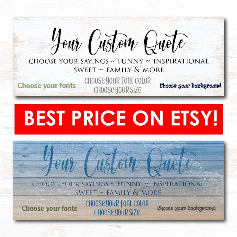 Custom Canvas Quote - Etsy