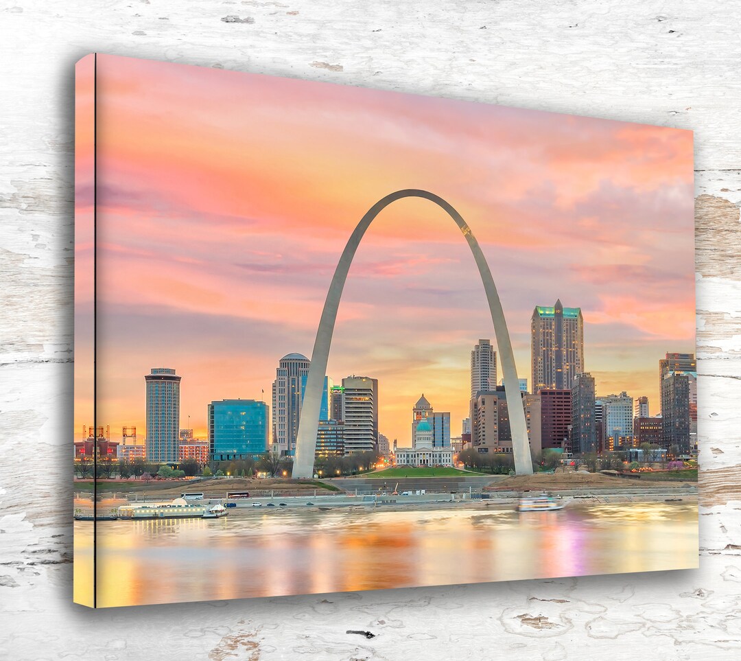 St Louis Skyline Print Featuring the Gateway Arch, St Louis Home Decor ...