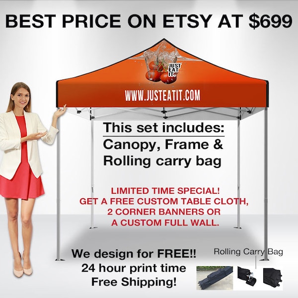 Custom Banner for Pop up Tent - Etsy