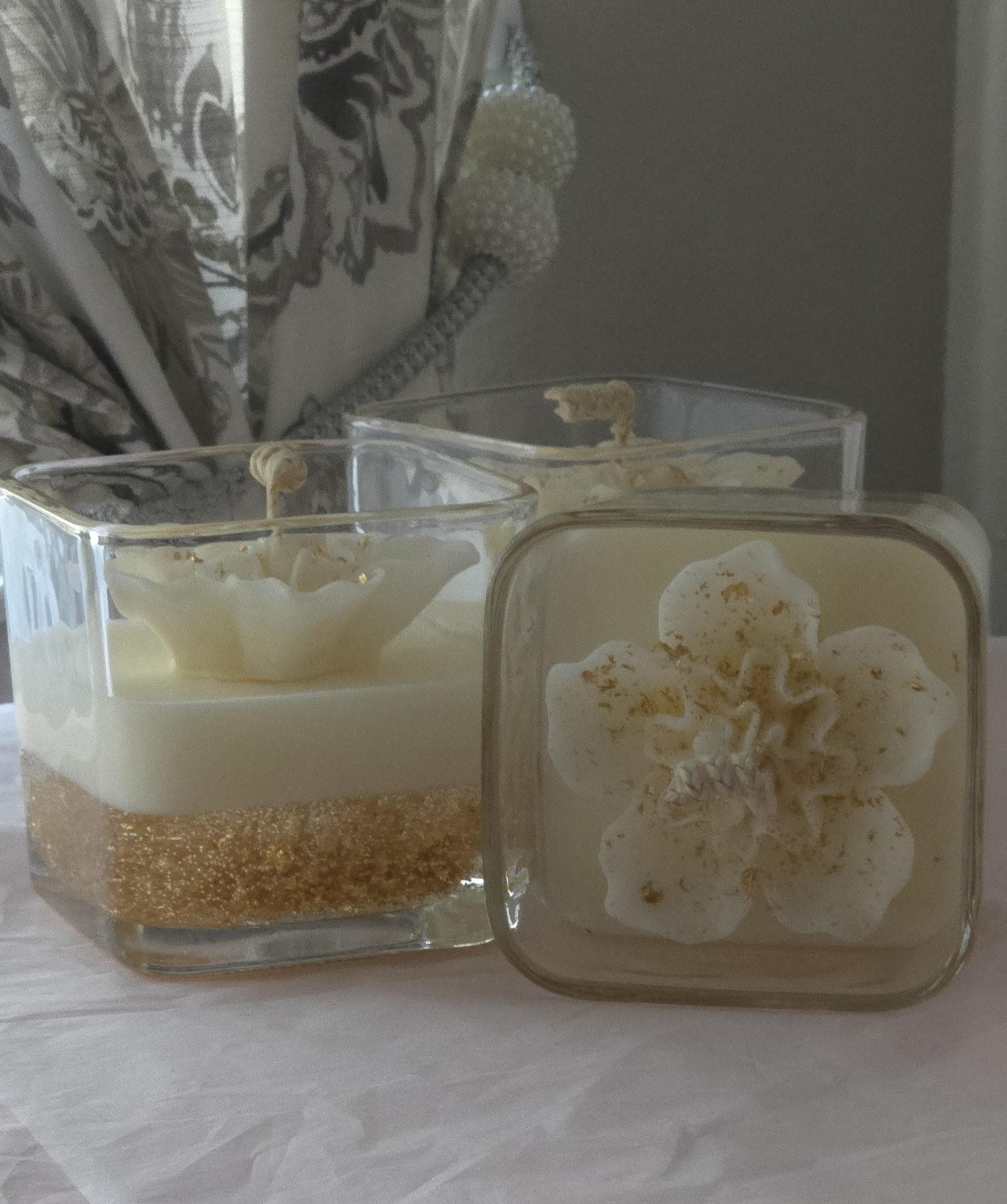 Luxury Handmade Candles,candles With Gold & Floral Touches,exclusive ...