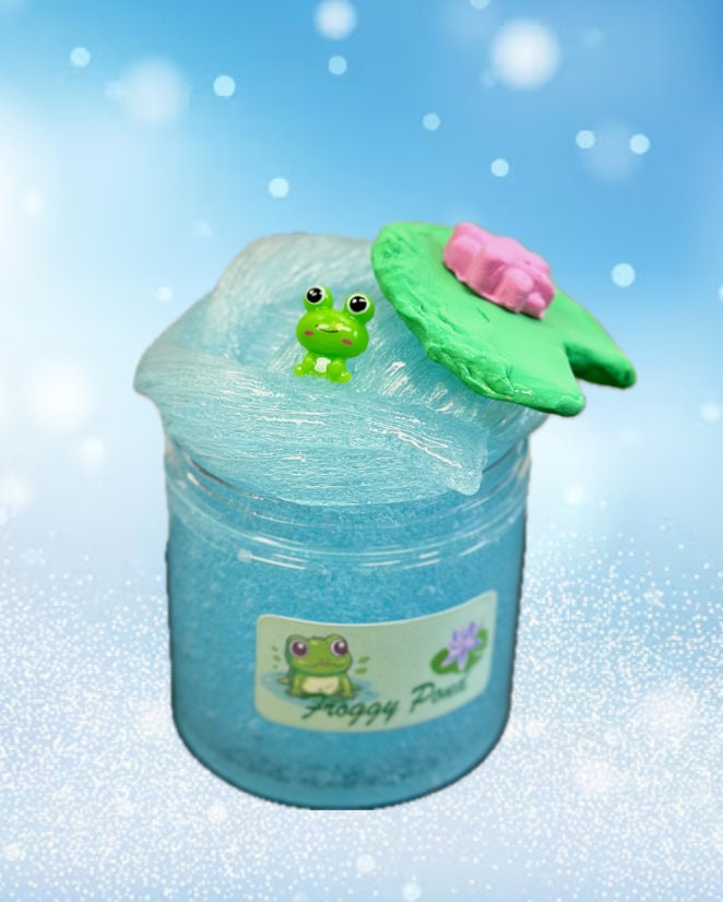 10 Oz,froggy Theme Slime, Frog Lover, Cute Slime for Boys and Girls ...
