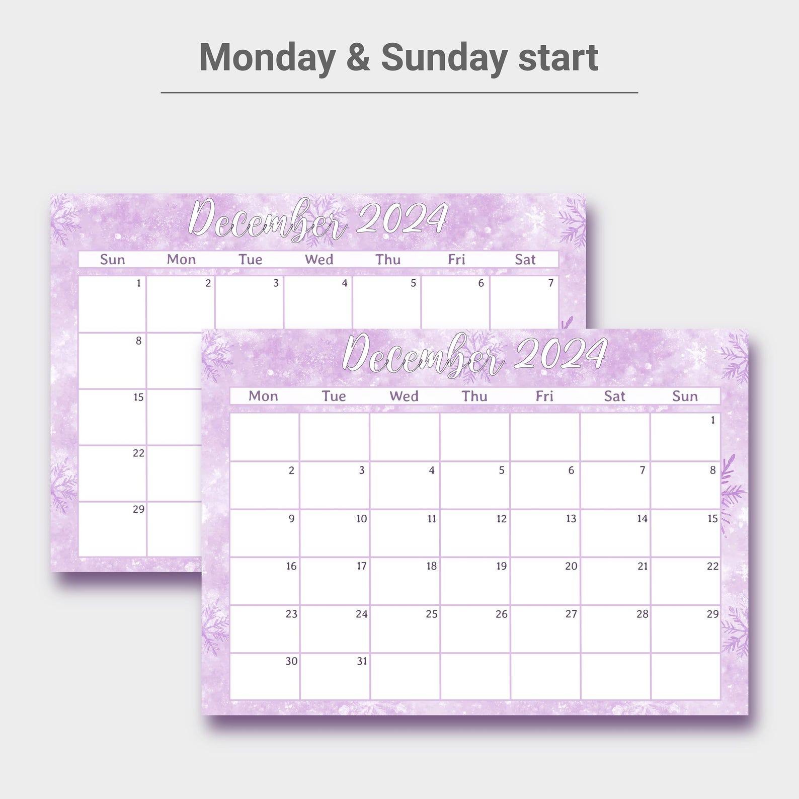 Editable December 2024 Printable Calendar Fillable Printable Digital ...