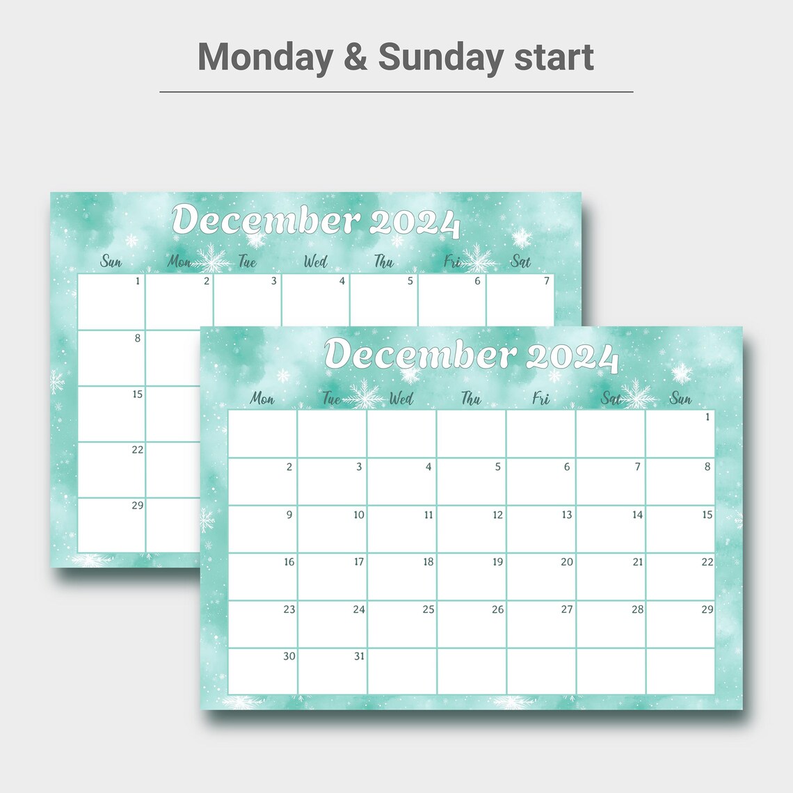 Editable December 2024 Printable Calendar Fillable Printable Digital ...