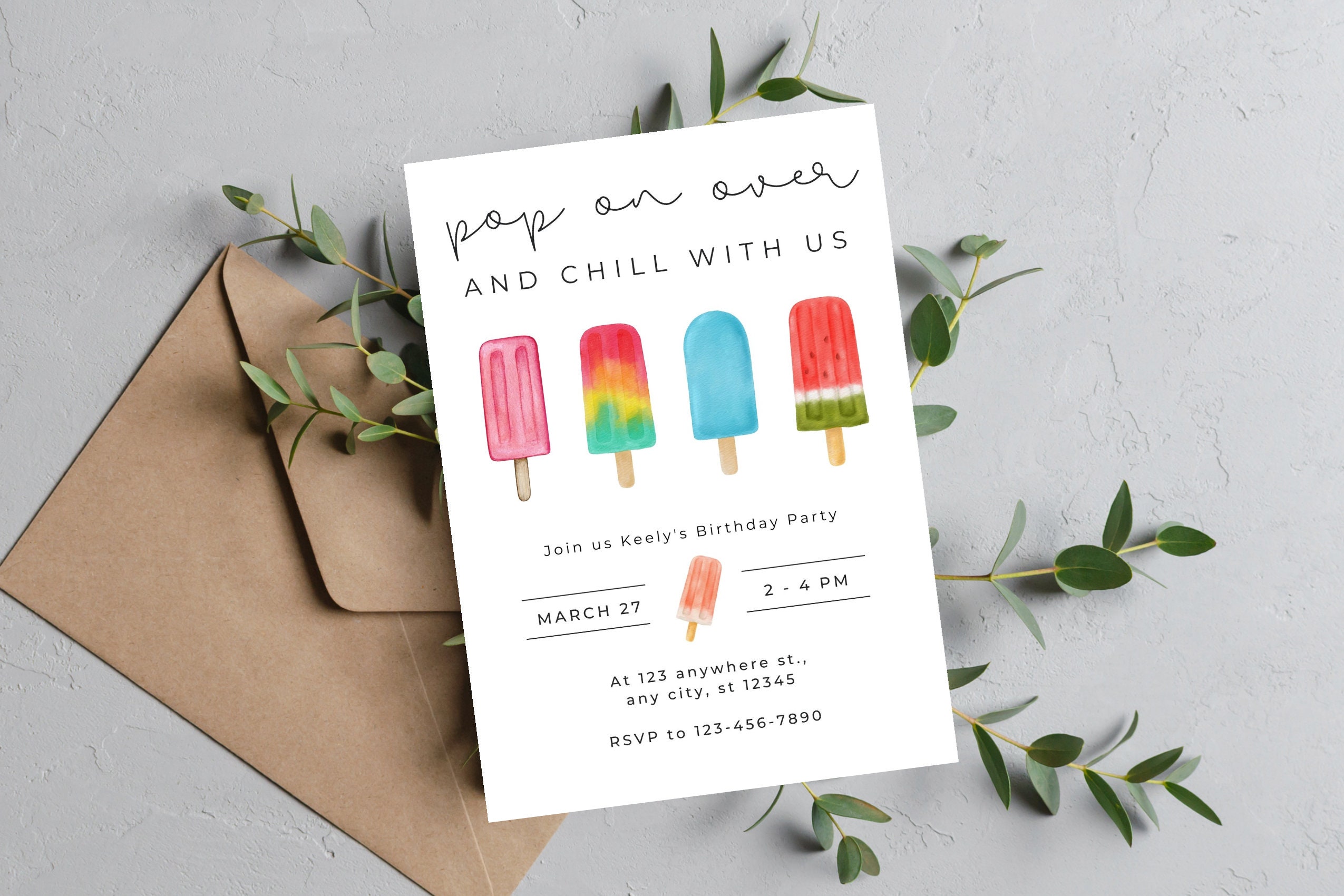 Personalized Digital Birthday Invitation - Etsy