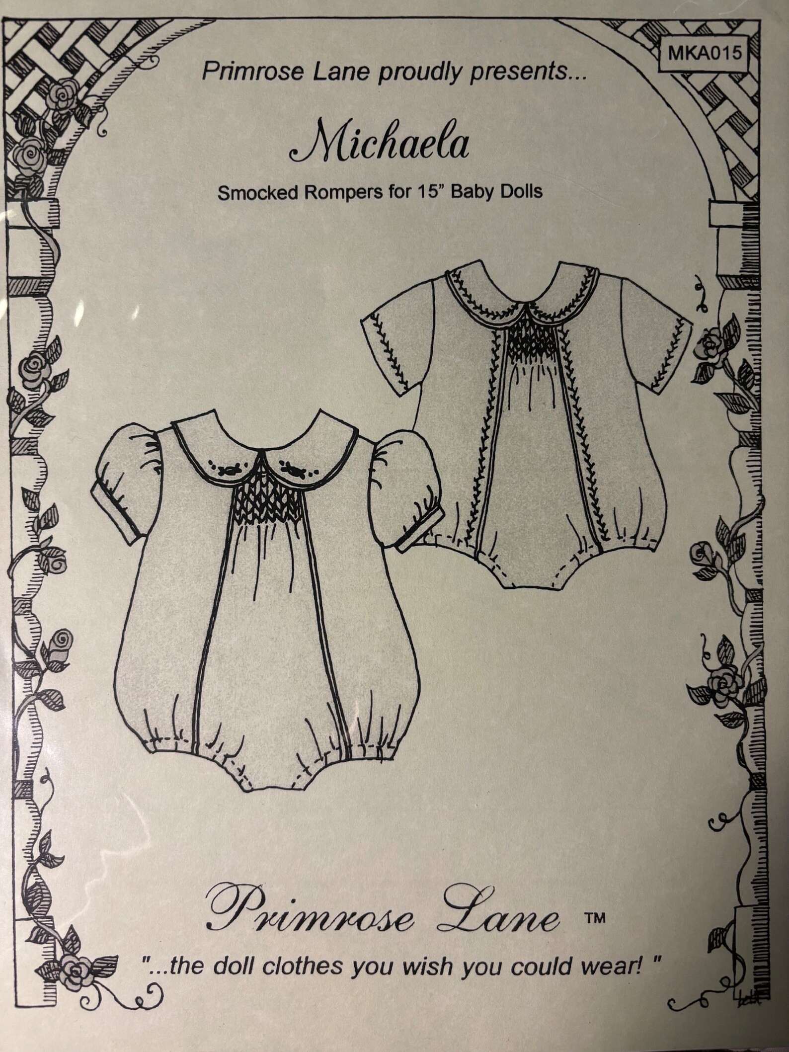 Primrose Lanes, Michaela Pattern for Dolls - Etsy