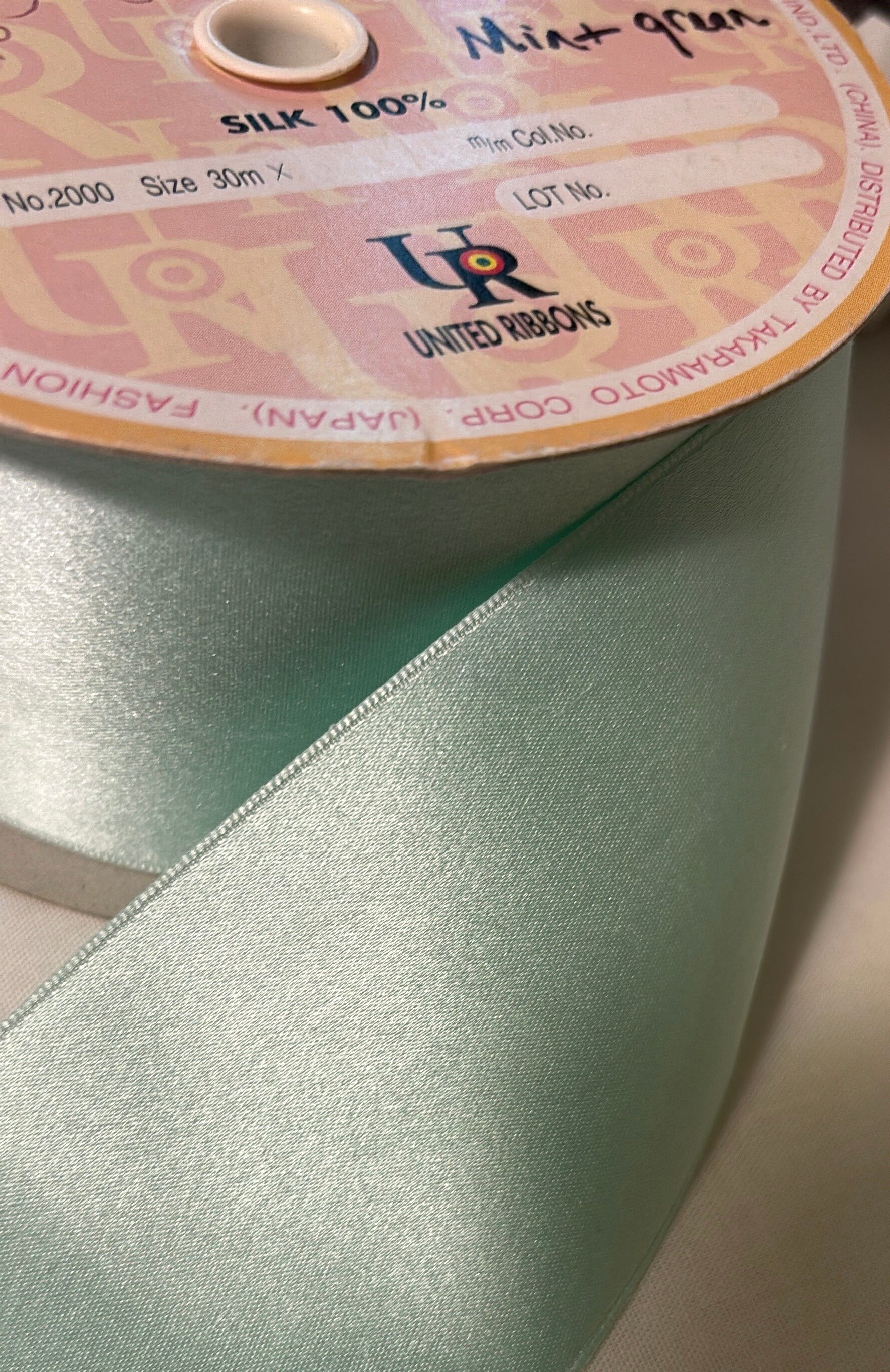 Silk Satin 2 Wide Ribbon in 5 Colors - Etsy