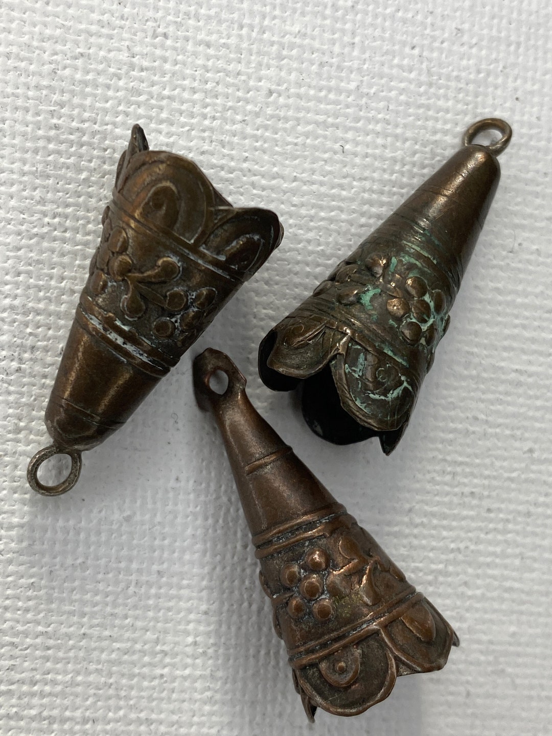 3 Vintage Decorative Ethnic Tribal Bells Pendants Dangles - Etsy