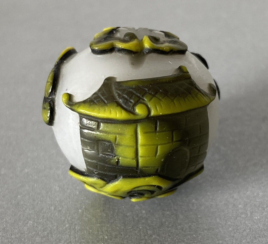 Antique Chinese Hand Carved Imperial Peking Glass Cameo Bead ...